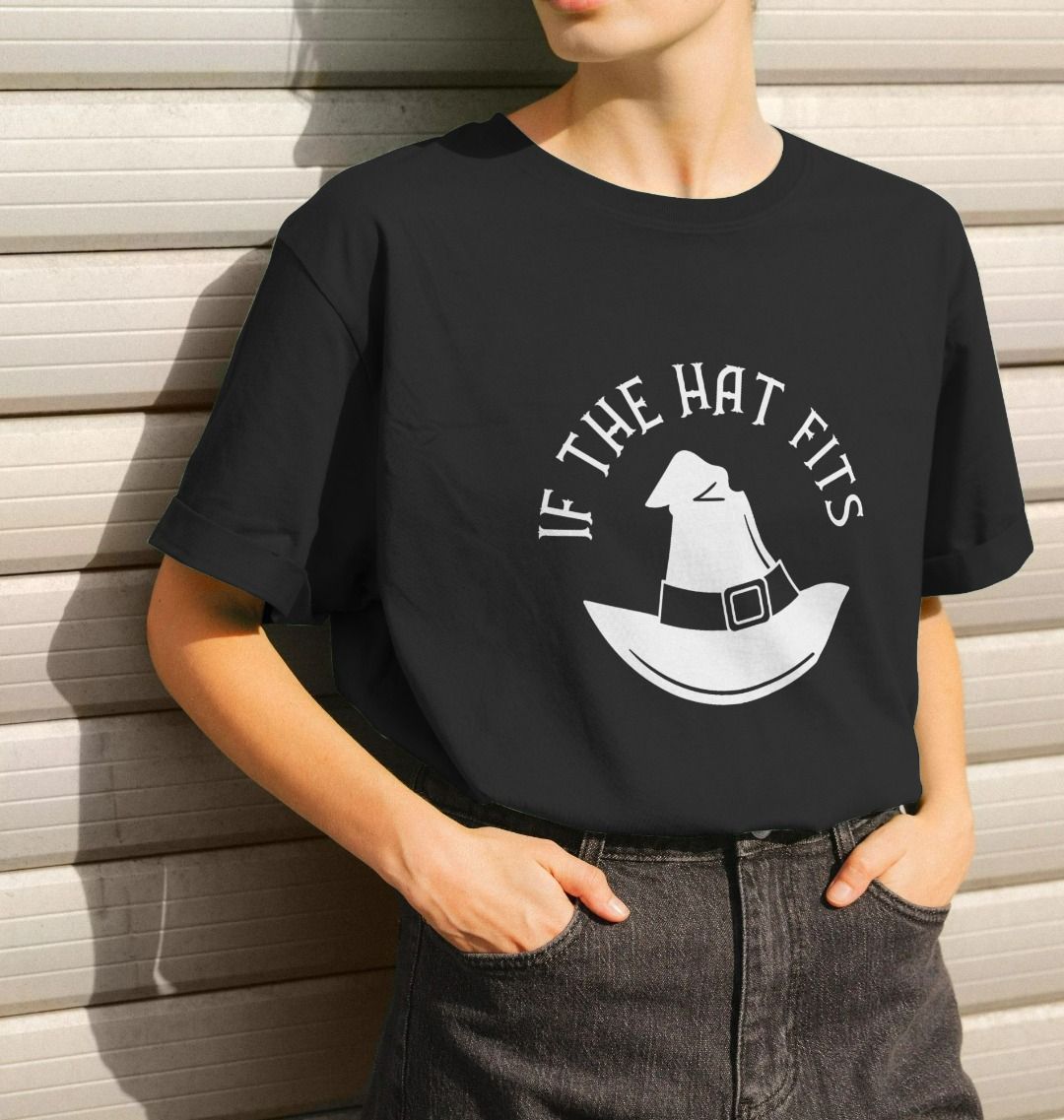 If the Hat Fits Pagan Wiccan Cheeky Witch\u00ae Women's Relaxed Fit Tee