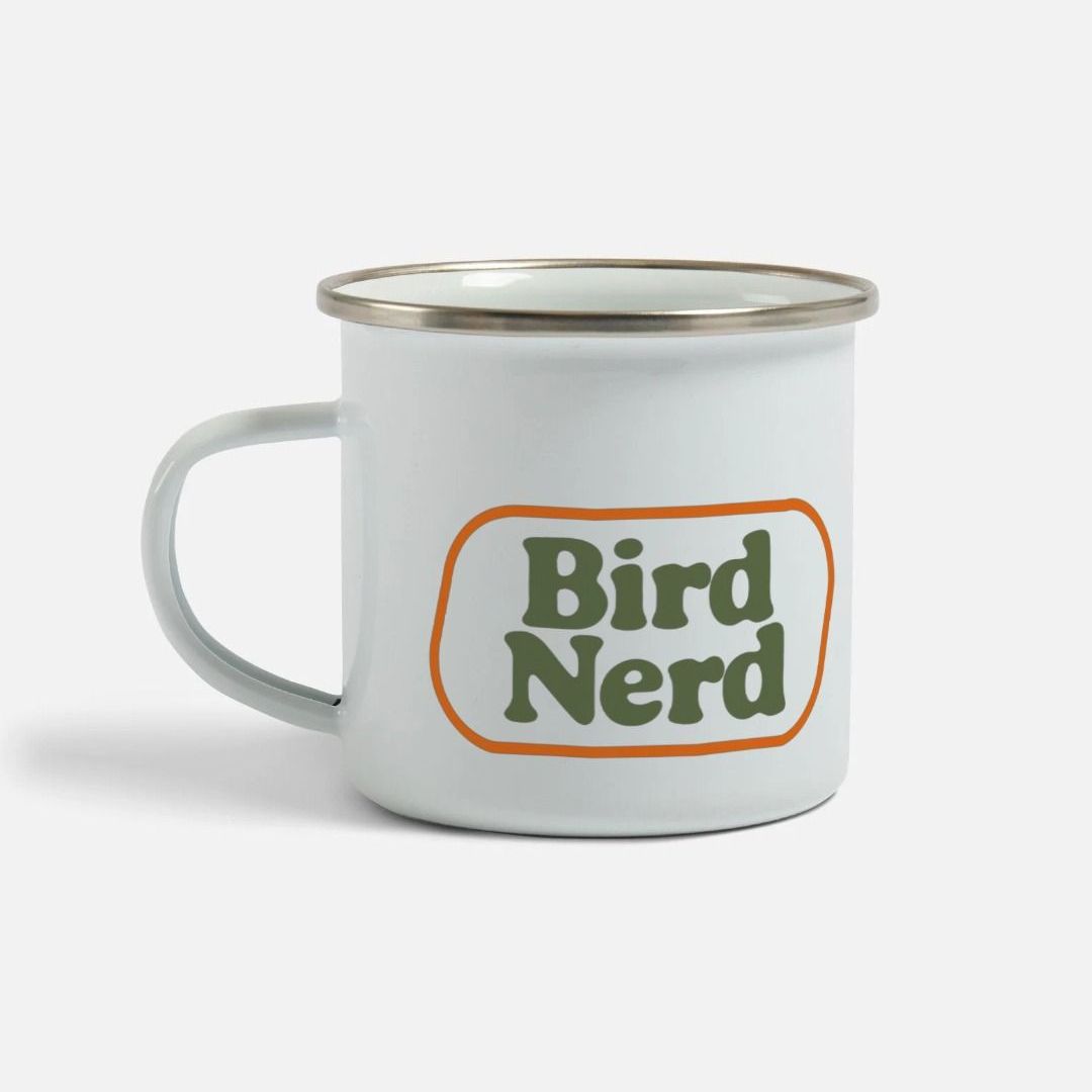 Bird Nerd Enamel Mug | RSPB