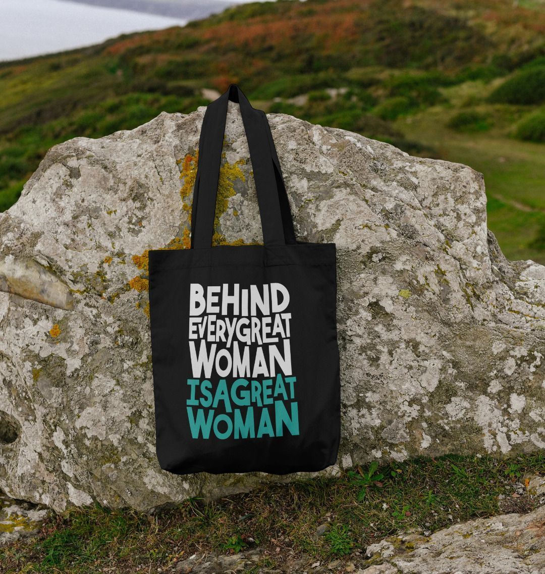 Behind Every Great Woman Tote Bag