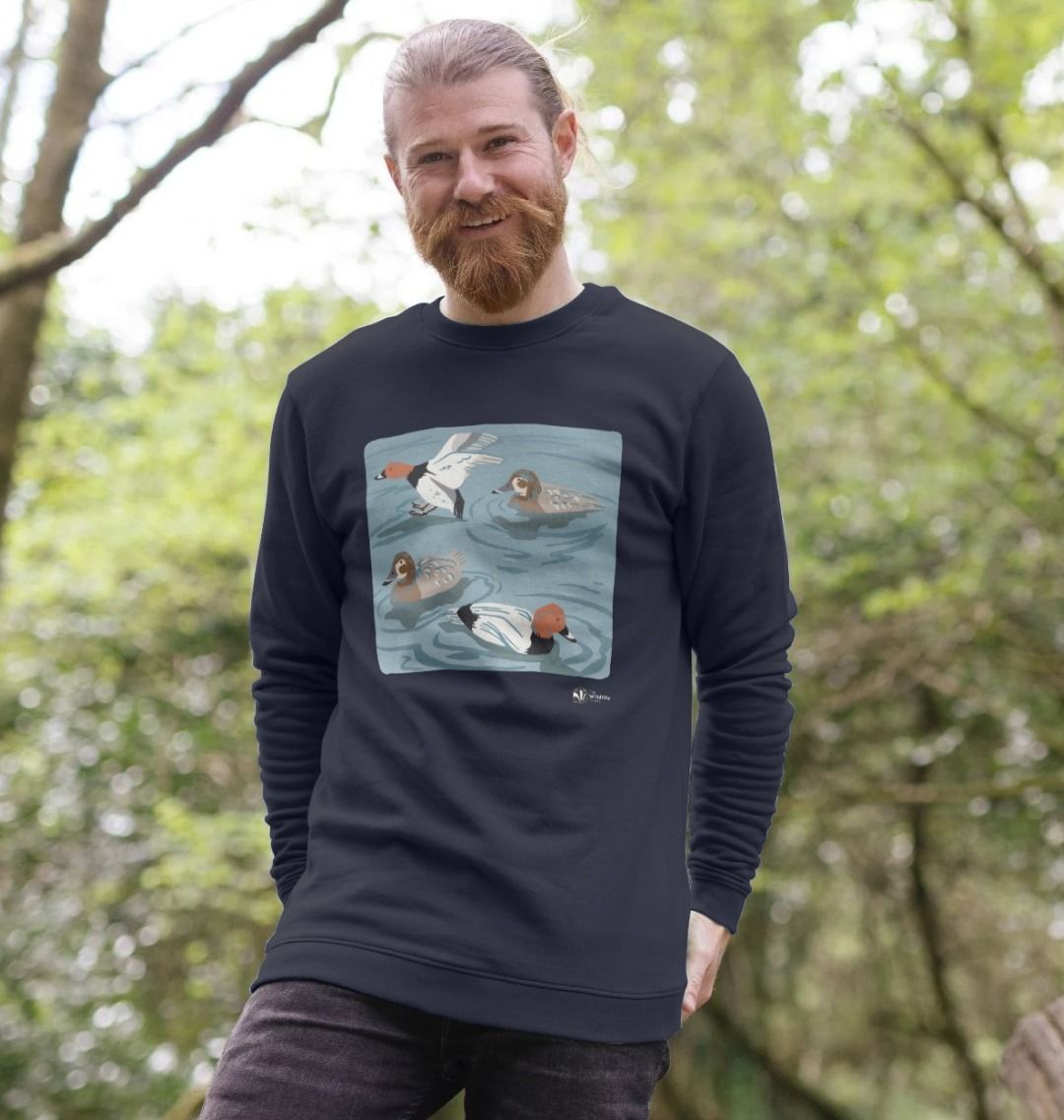 Common Pochard Ducks Sweatshirt | The Wildlife Trusts Shop