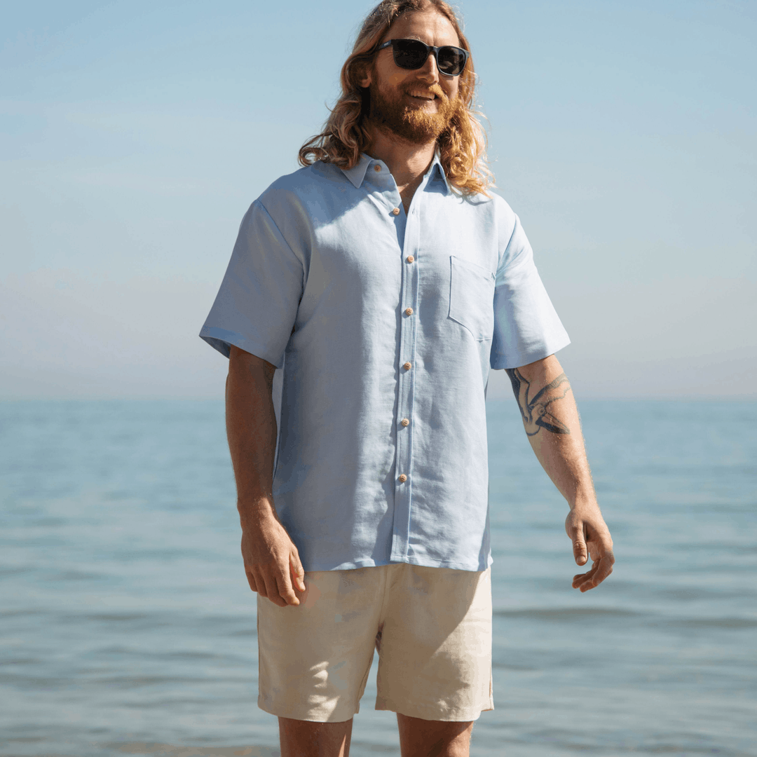 Men's Linen Shirt and Shorts Set | Linen 2 Piece Set | Rapanui