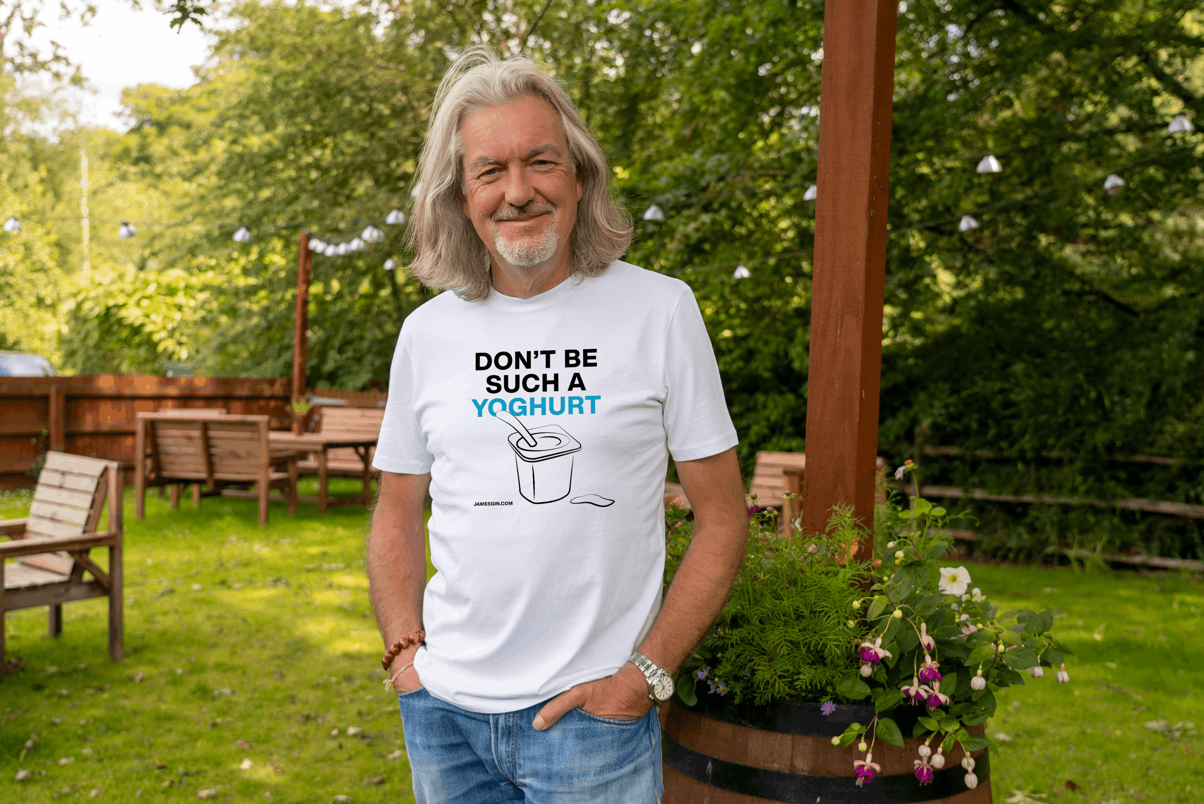"DON'T BE SUCH A YOGHURT" tee white