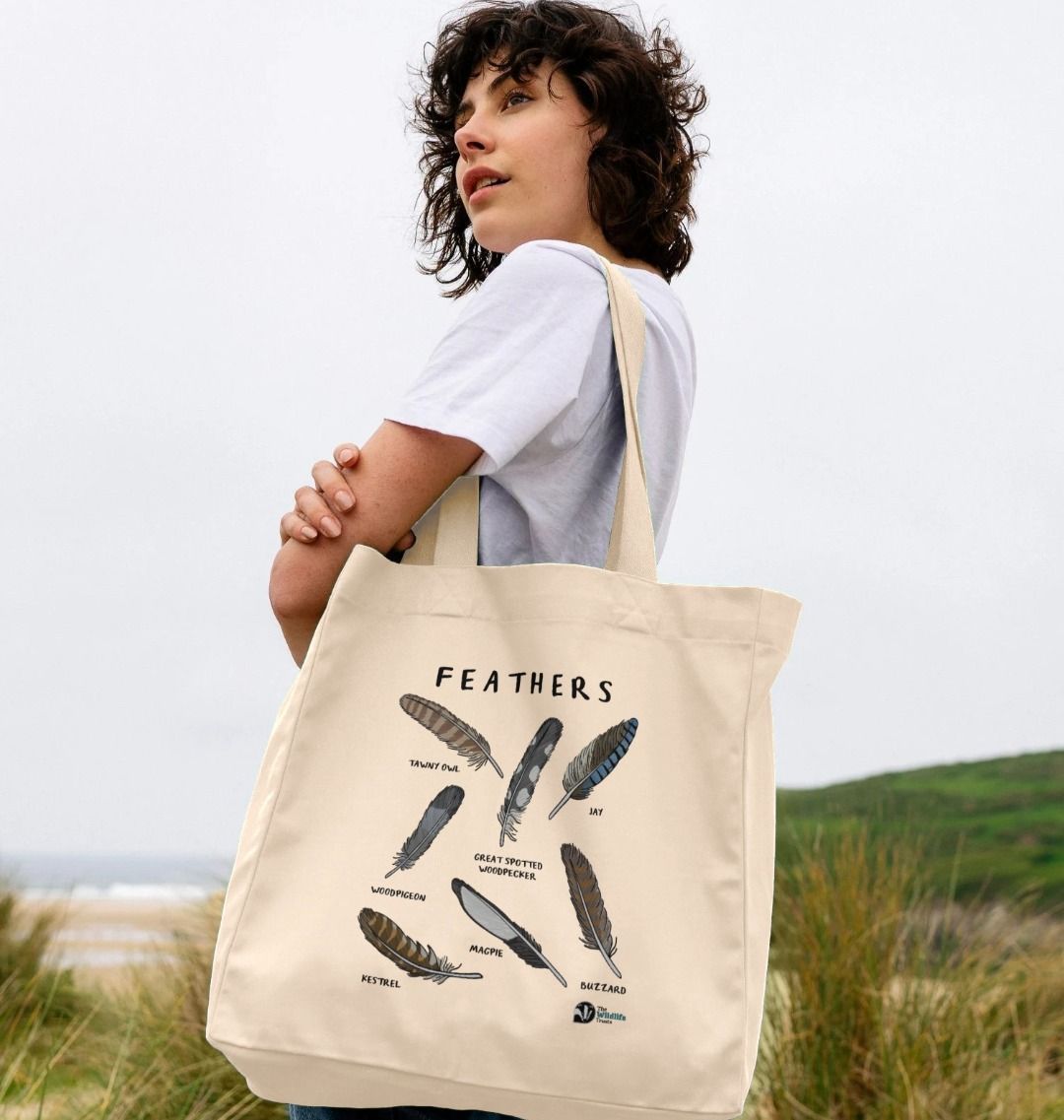 Feathers Large Tote Bag
