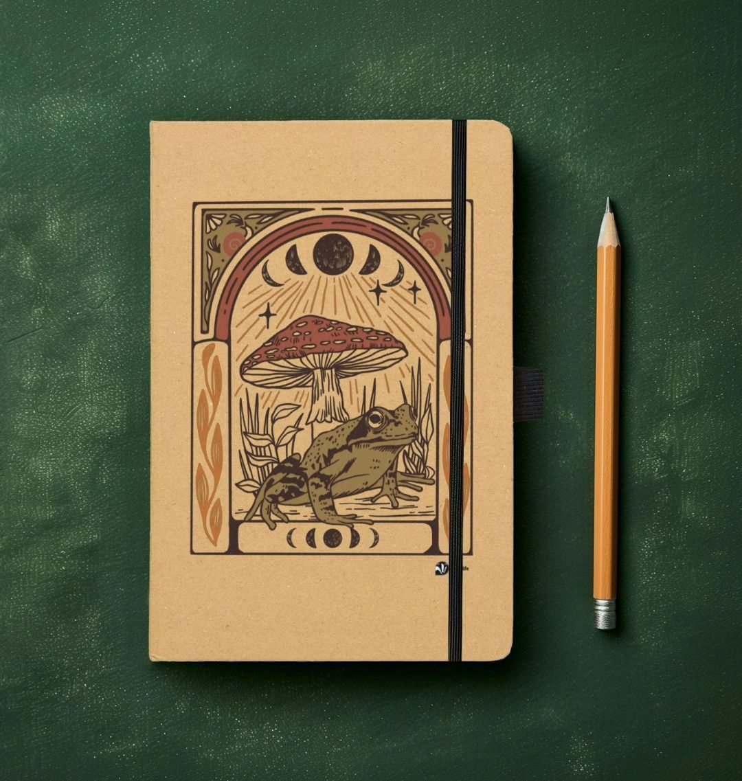 Frog & Fly Agaric Tarot Card Notebook