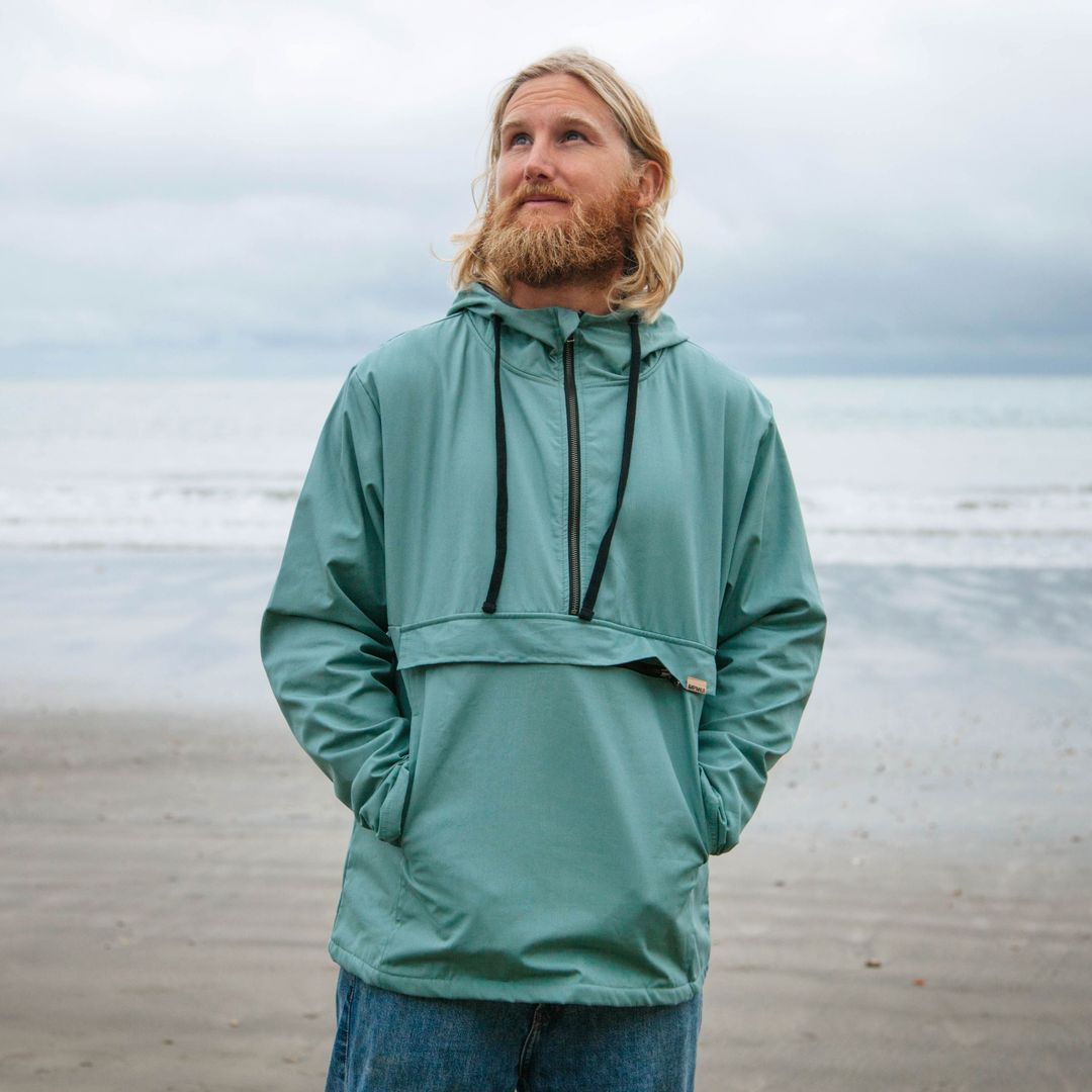 Men's Fleece Lined Smock Jacket | Half Zip Coat | Rapanui