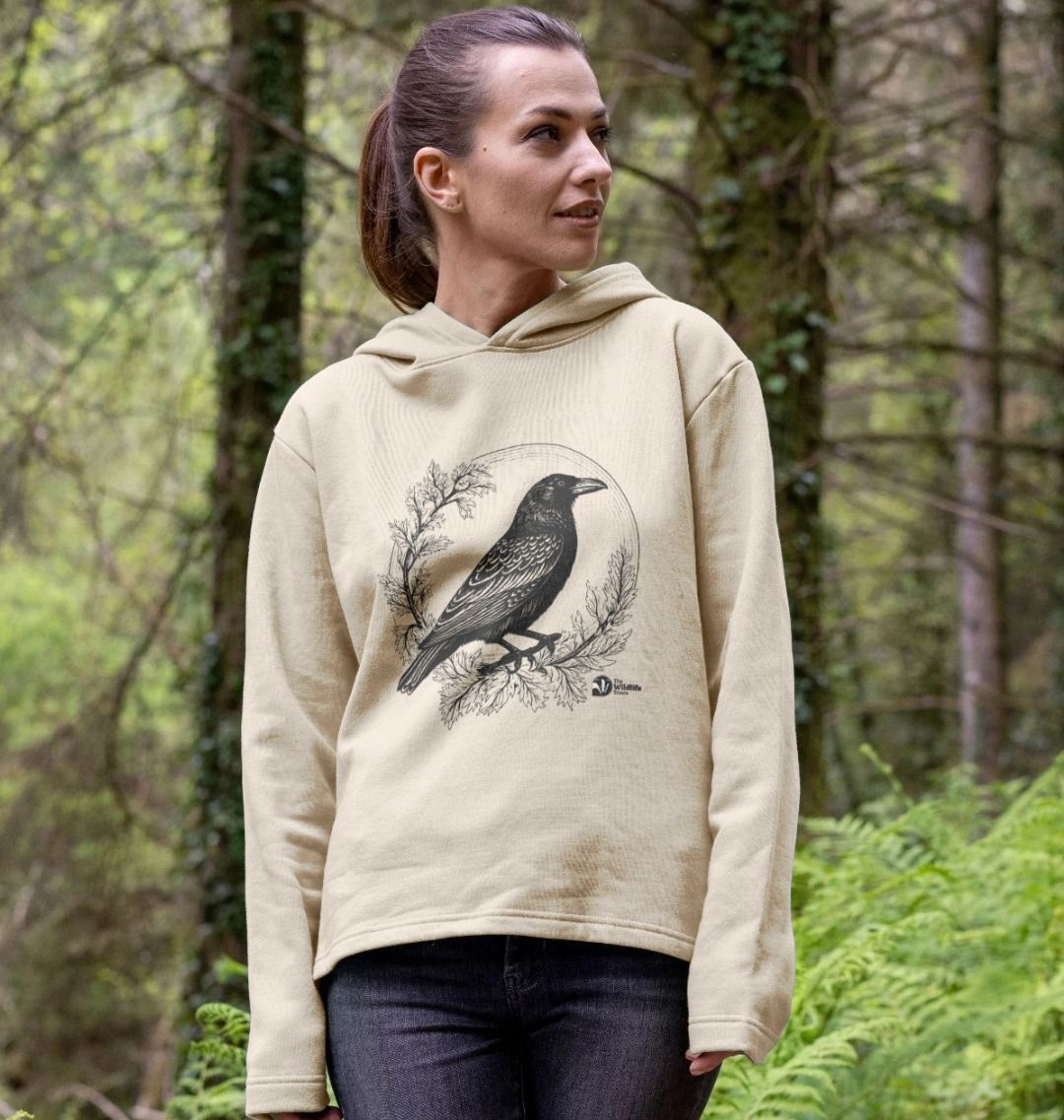 Crow Relaxed Fit Hoodie | The Wildlife Trusts Shop