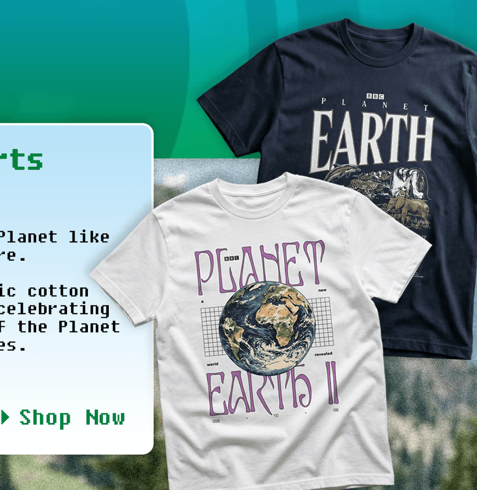 Wildlife T-shirts | Official BBC Earth Shop