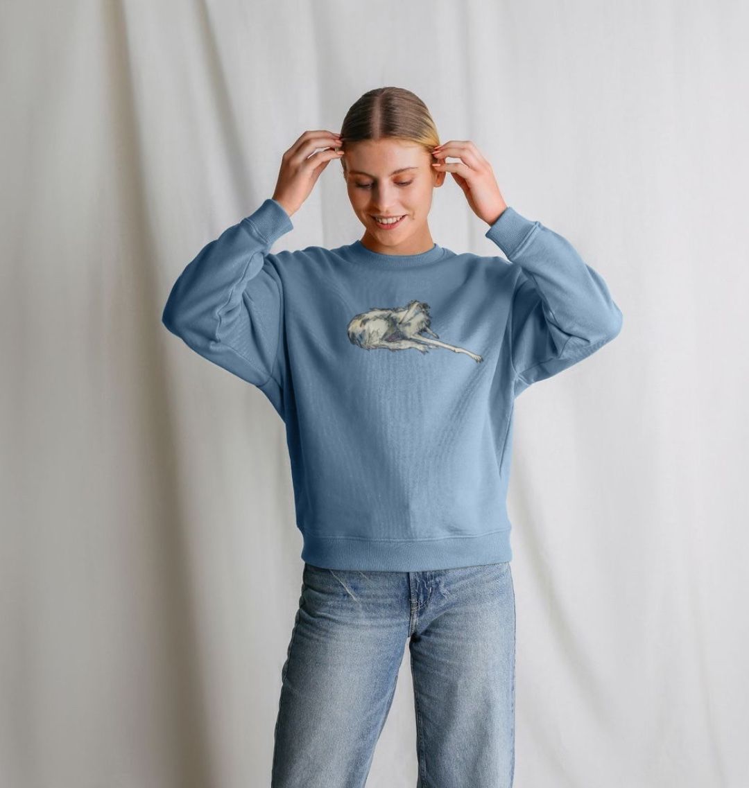 Borzoi Babe Oversized Sweatshirt (Women\u2019s)