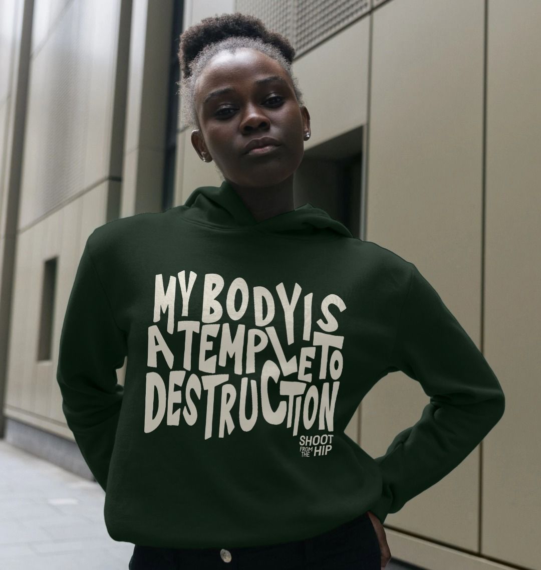 Body Is A Temple Relaxed Fit Hoodie | Shoot From The Hip