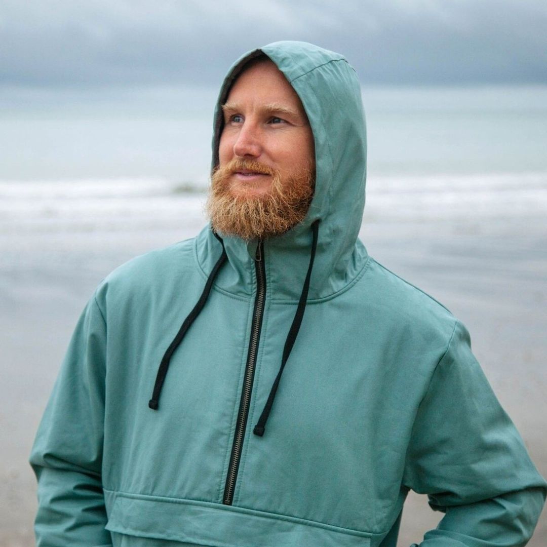 Men's Fleece Lined Smock Jacket | Half Zip Coat | Rapanui