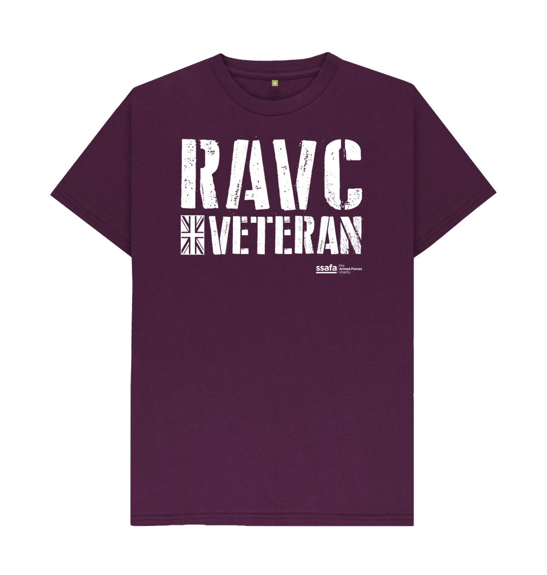 SSAFA RAVC Veteran T-shirt (Purple) | SSAFA Store