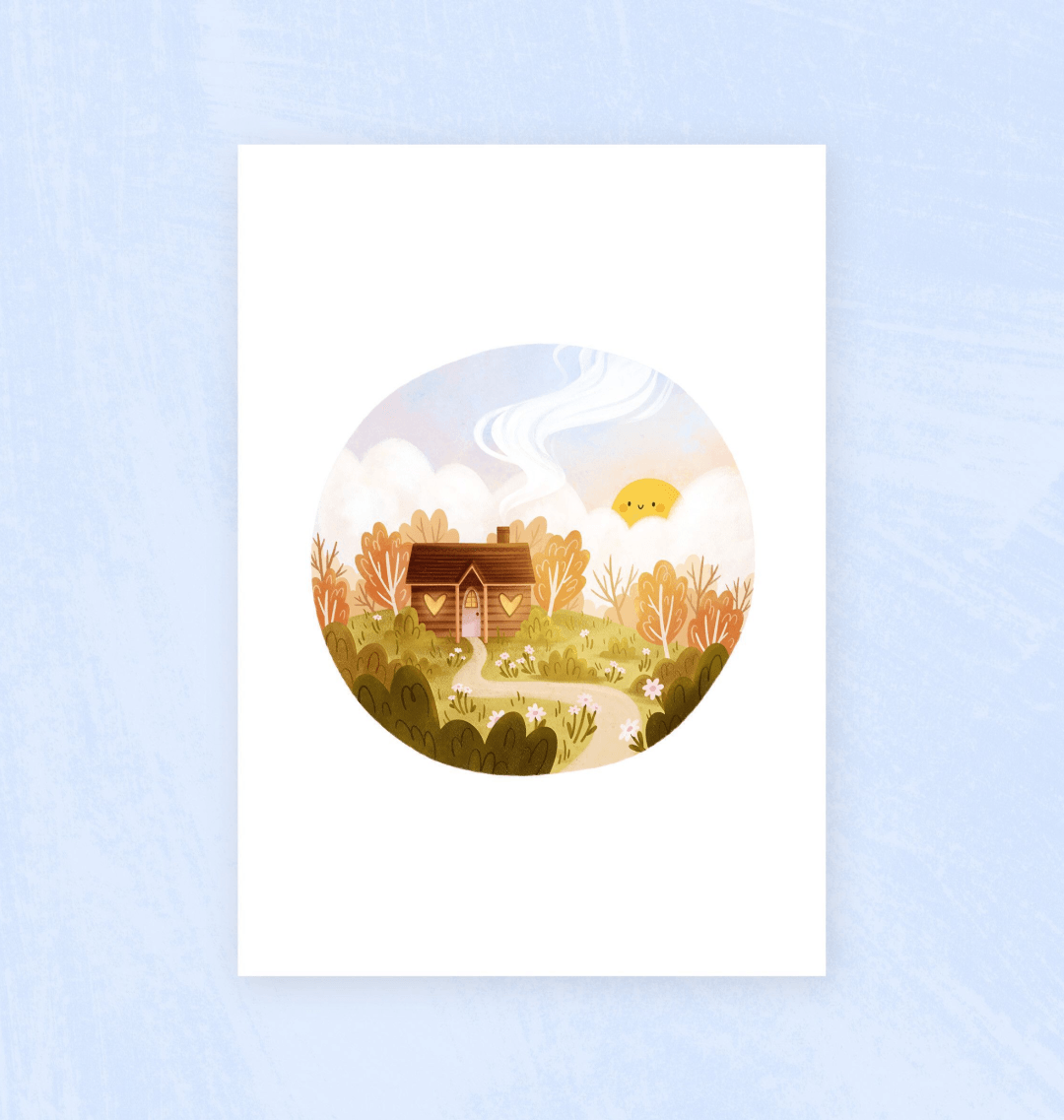 Sunset Cottage - A5 Print