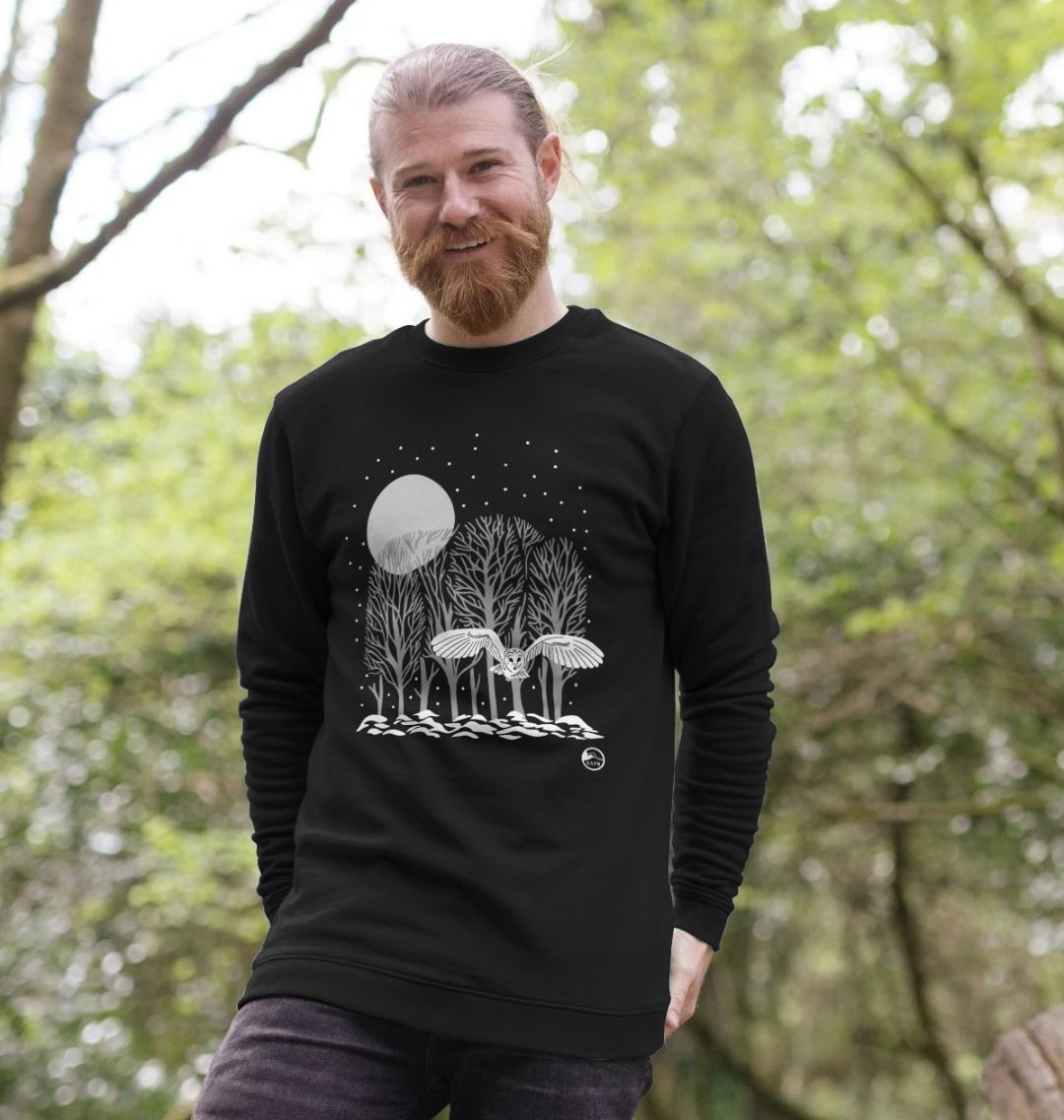 Barn Owl Sweatshirt | Organic Barn Owl Jumper | RSPB