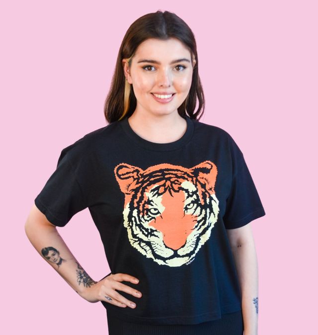 Tatty Devine Pop LOVE Cropped T-shirt