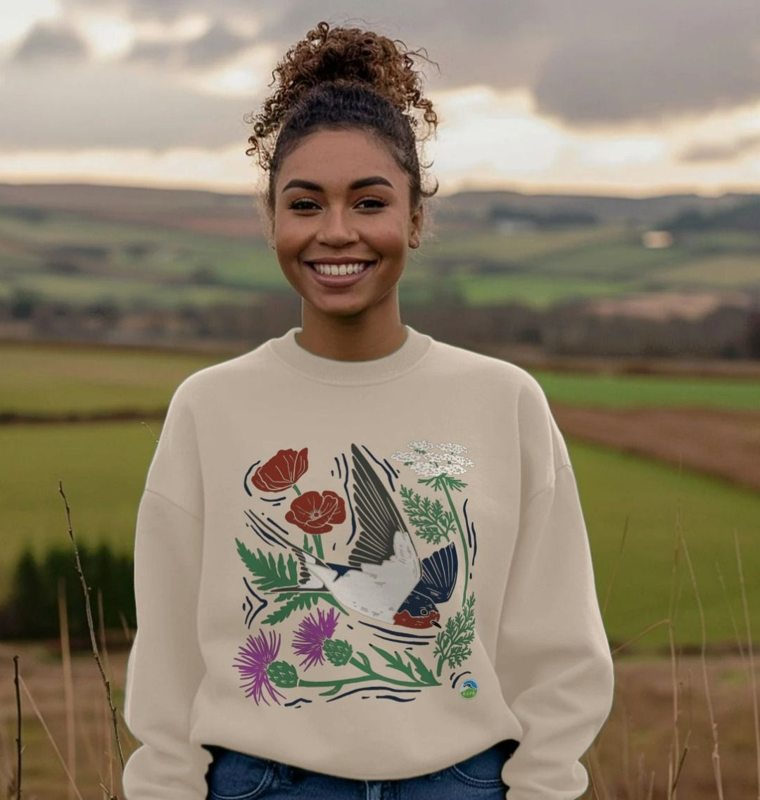 Women's Countryside Bird Oversized Jumper