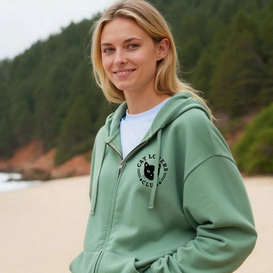 Cat Lover Zip Hoodie