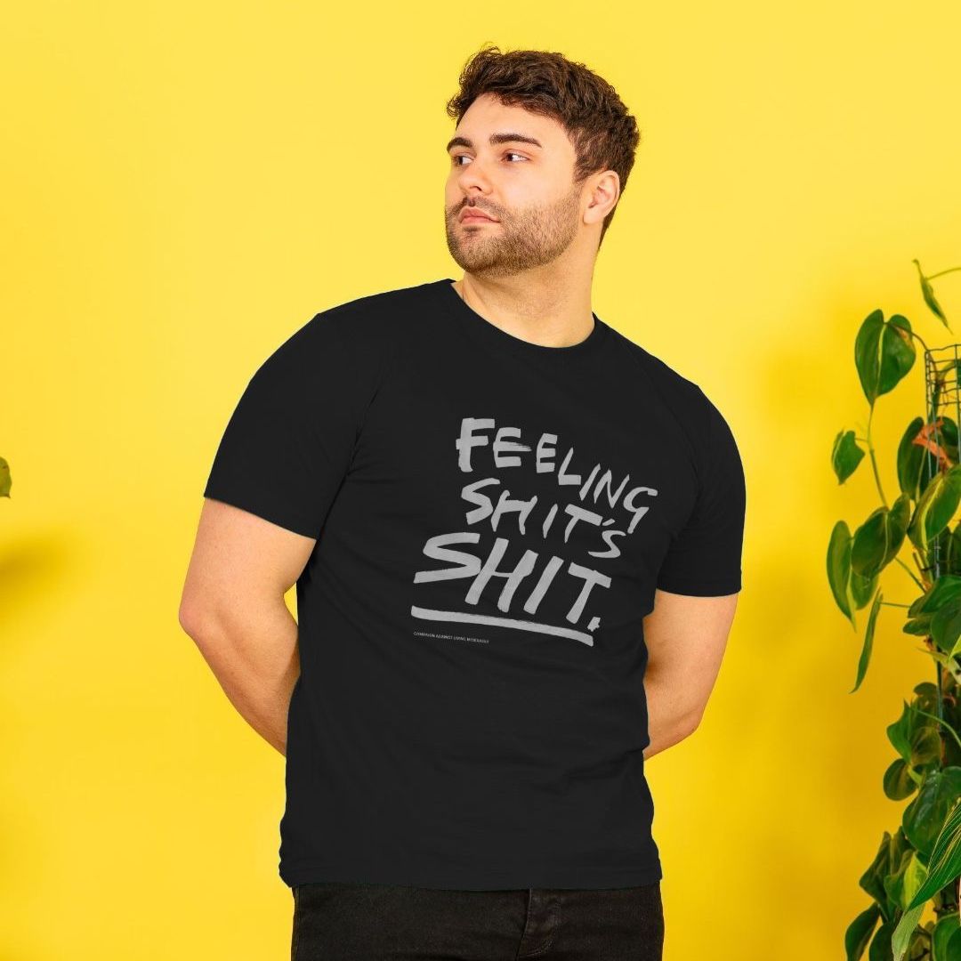 Feeling shit\u2019s shit \u2013 Regular Fit \u2013 Black