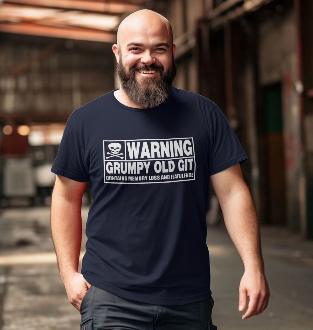 Grumpy Old Git T Shirt | Funny Gift for Dad | Shirtbox