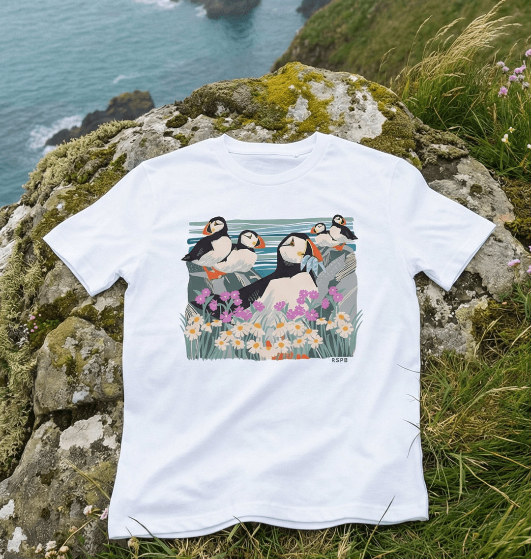 Puffin T-Shirt | Women's Atlantic Puffin Top | RSPB