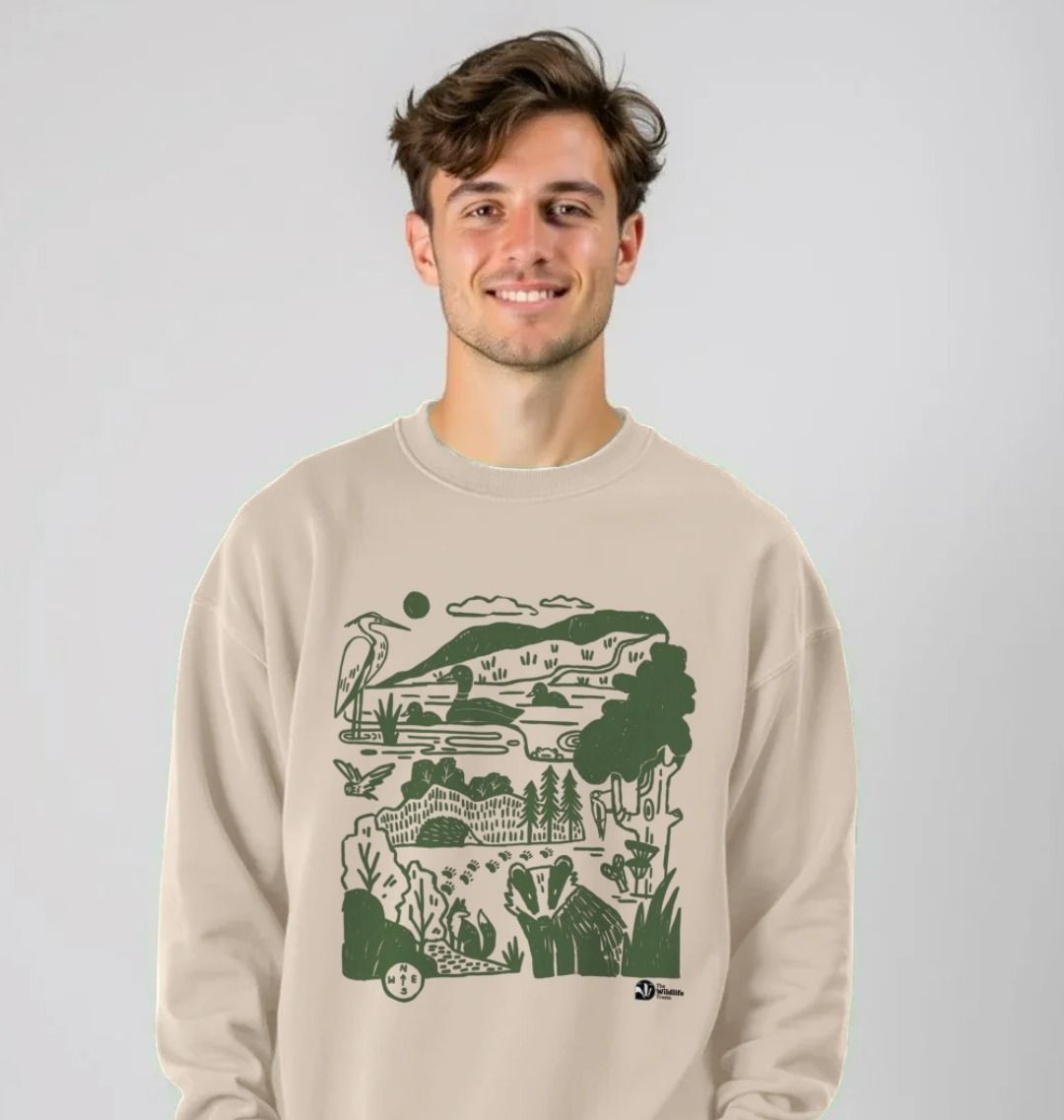 Nature Map Oversized Sweatshirt