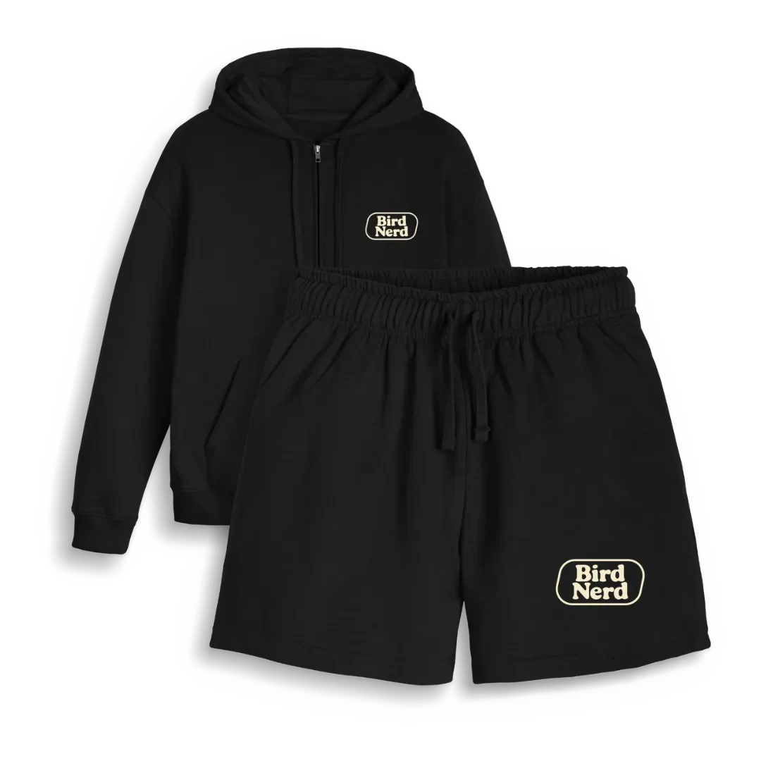 Bird-Nerd Zip Hoodie & Shorts Bundle