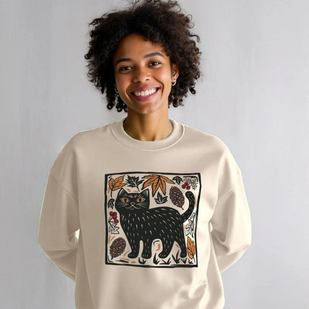 Autumn Cats Oversized Jumper