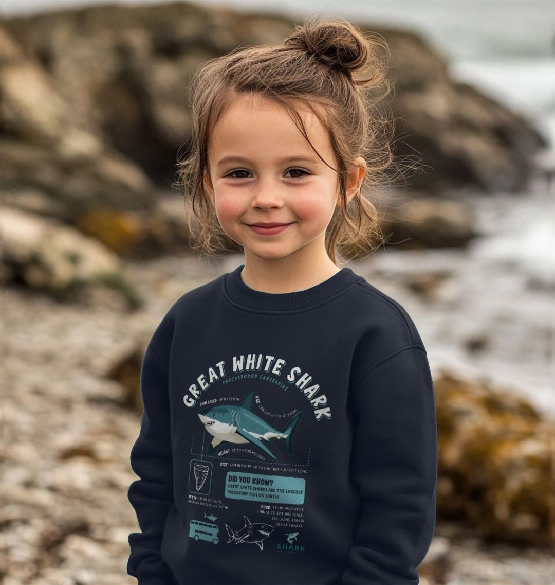 Great White Shark Jumper | Kids Sweatshirt | Shark Trust