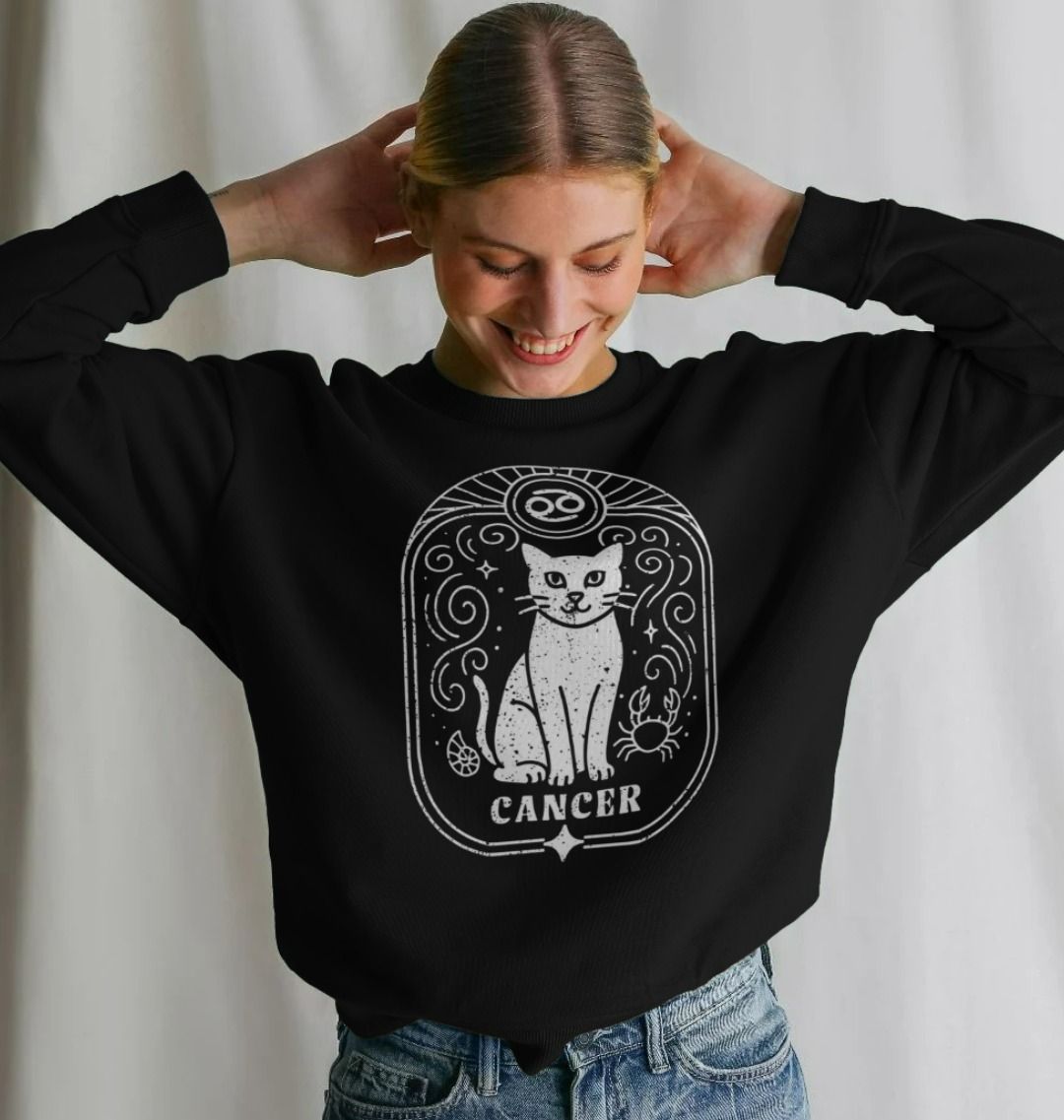 Cancer Cat Oversized Jumper