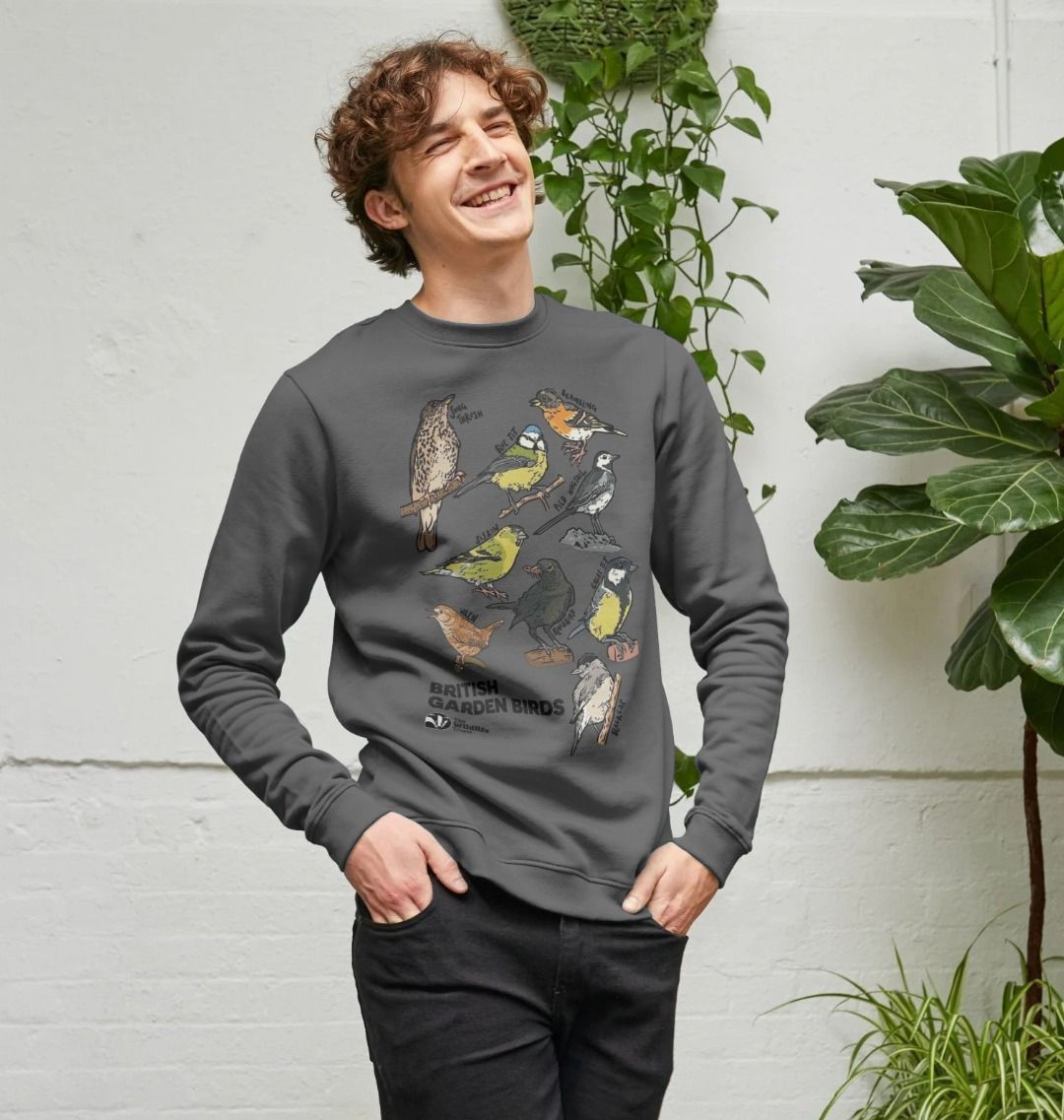 British Garden Birds Organic Sweatshirt