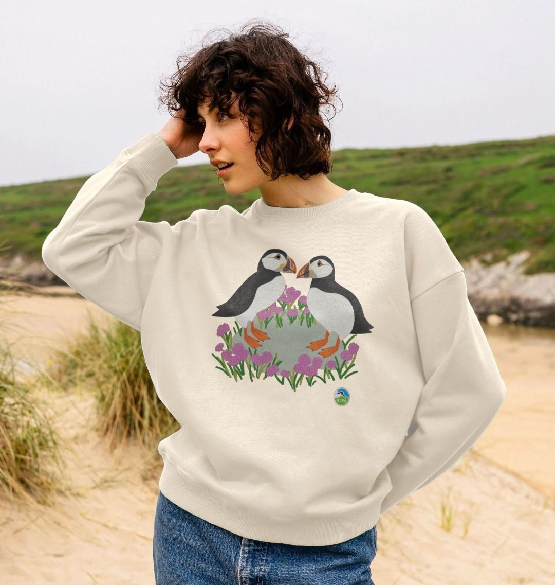 Puffins Oversized Jumper | Official RSPB Shop