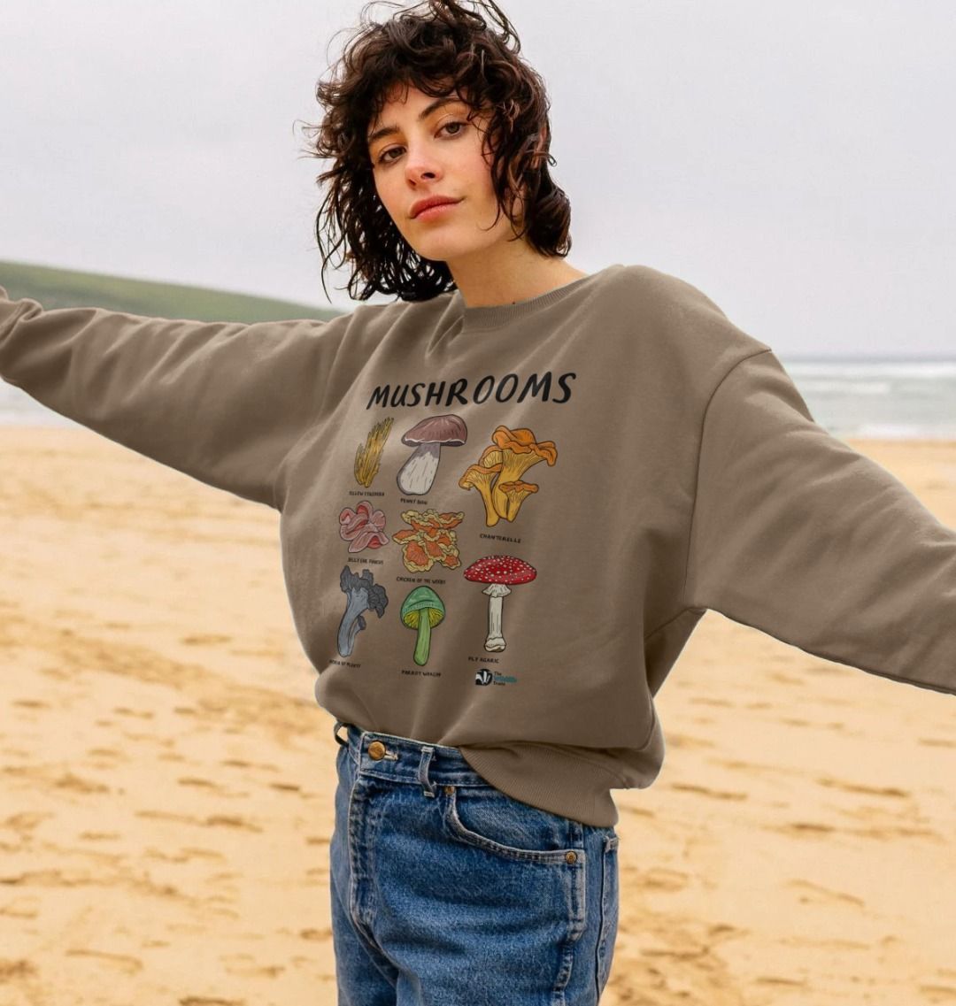 Mushroom Spotter Oversized Jumper | The Wildlife Trusts Shop