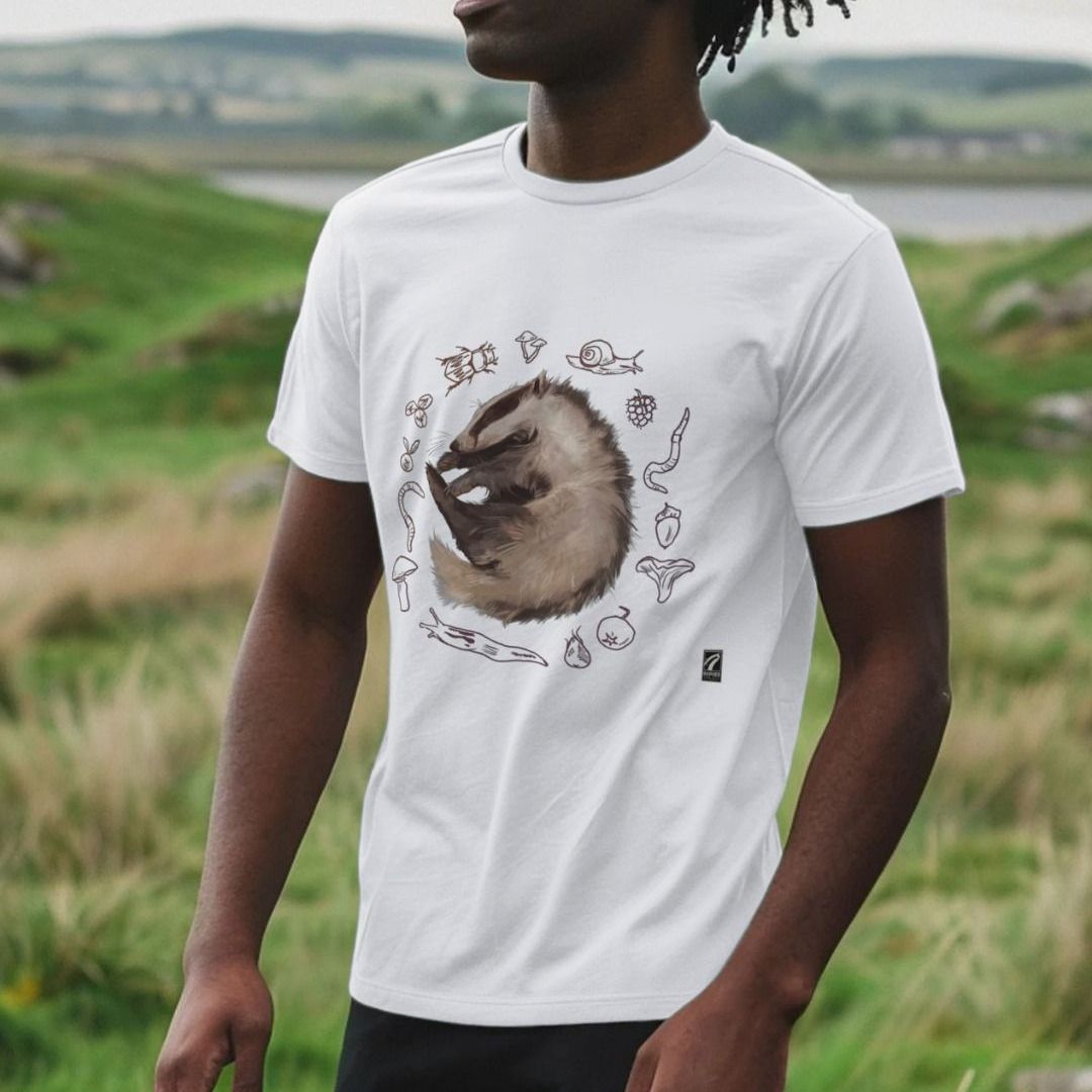 Sleeping Badger Unisex T-shirt