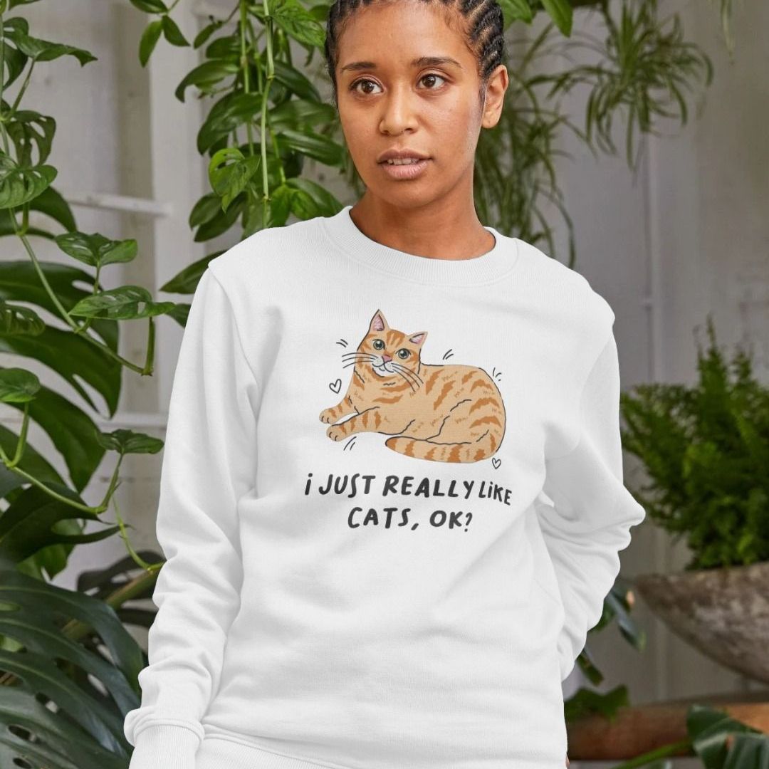 I Like Cats Oversized Jumper | Cats Protection Shop
