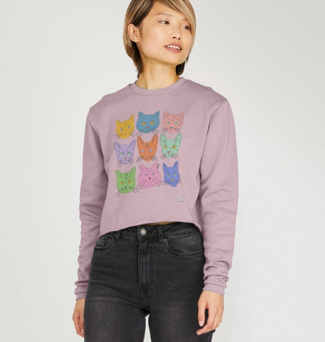 Cat Faces Boxy Jumper