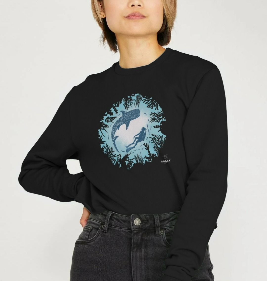 Whale Shark Jumper | Whale Shark & Diver Top | Shark Trust