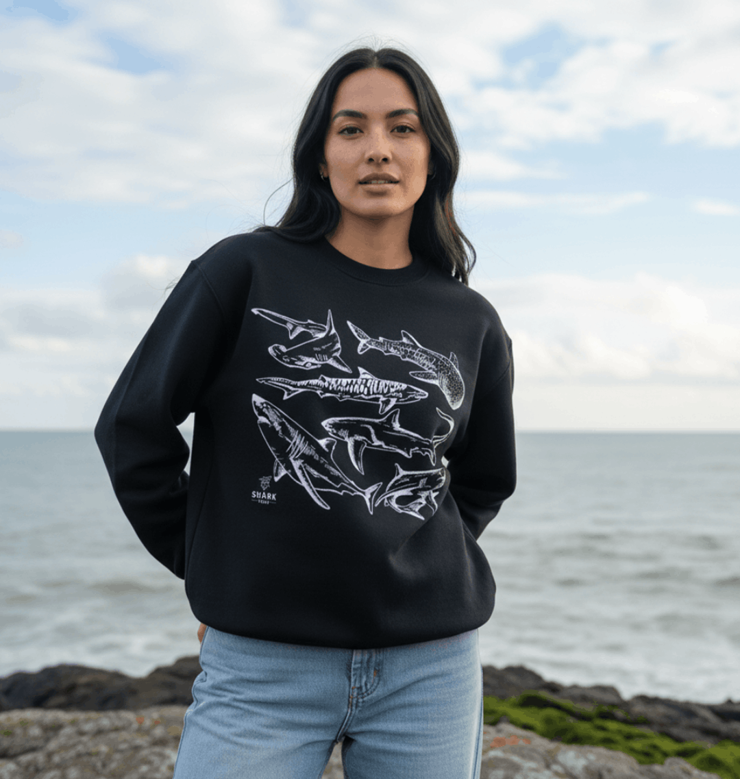 Shark Species Jumper | Shark Print Sweatshirt | Shark Trust