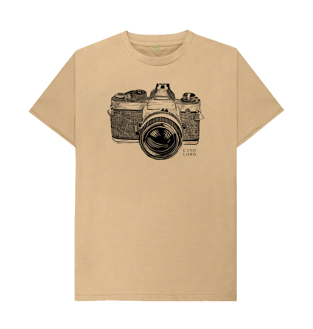 Lino Lord Vintage Film Camera Lino Print Unisex T-shirt