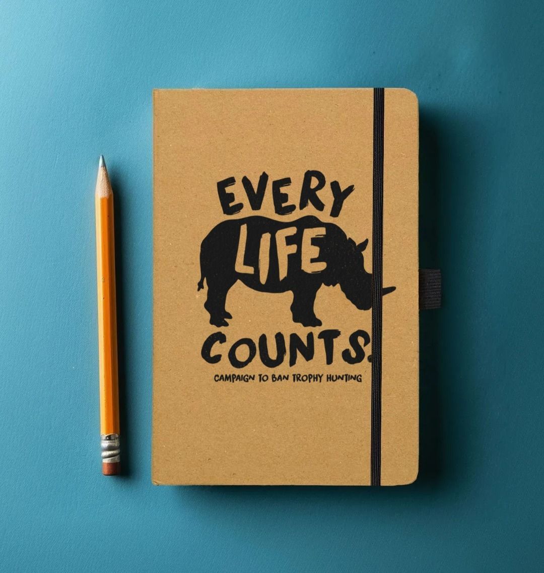 Rhino Notebook | Ban Trophy Hunting Shop