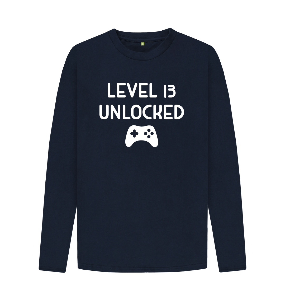 Level 13 Unlocked Long Sleeve | Gamer Gift | Shirtbox