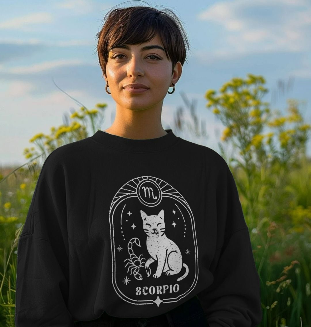 Scorpio Cat Oversized Jumper