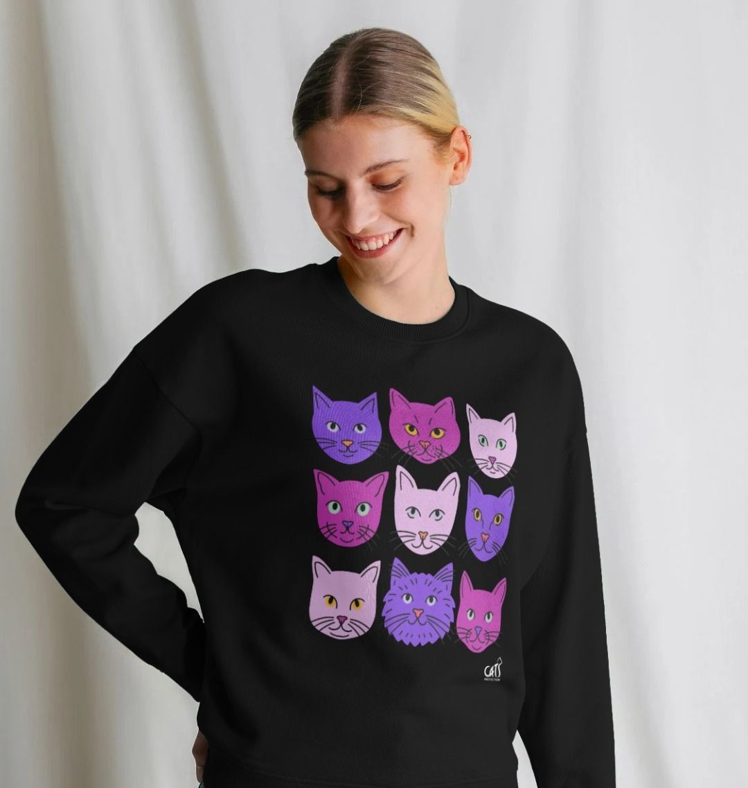 Cat Face Oversized Jumper | Official Cats Protection Shop