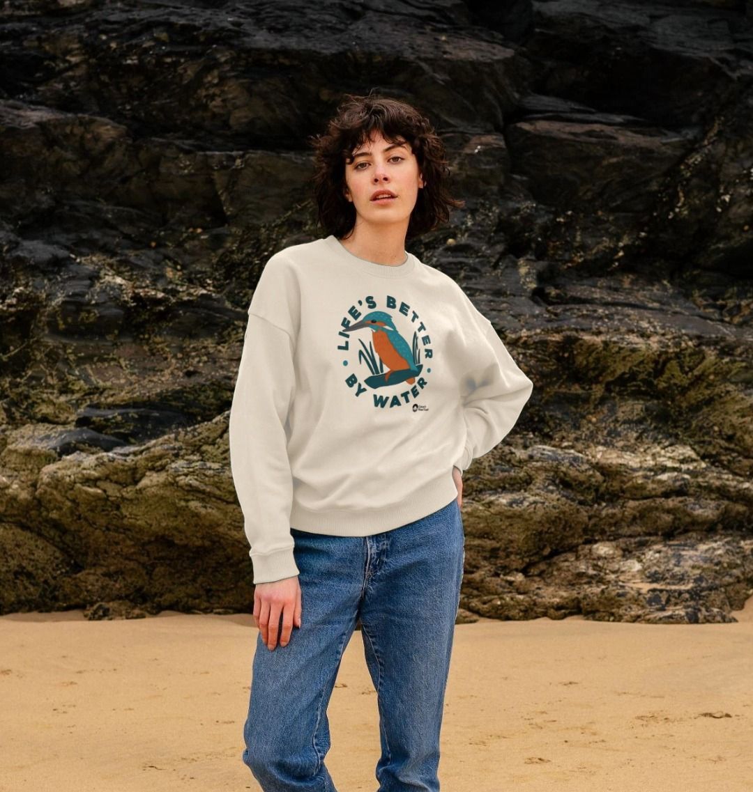 Oversized Life's Better By Water Jumper - Women's